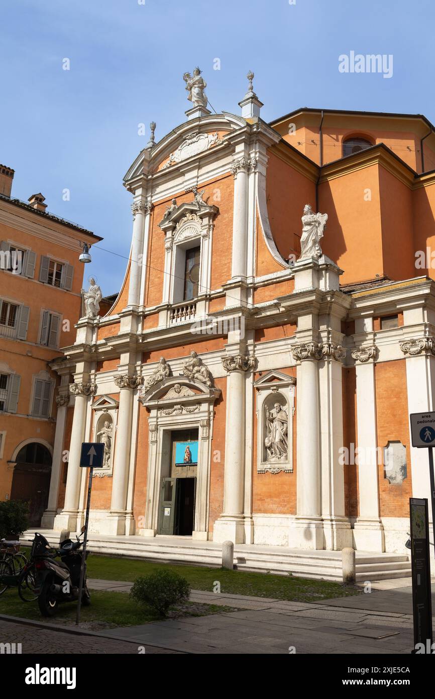 Saint George Church in Farini Street in Modena, Italy Stock Photo - Alamy