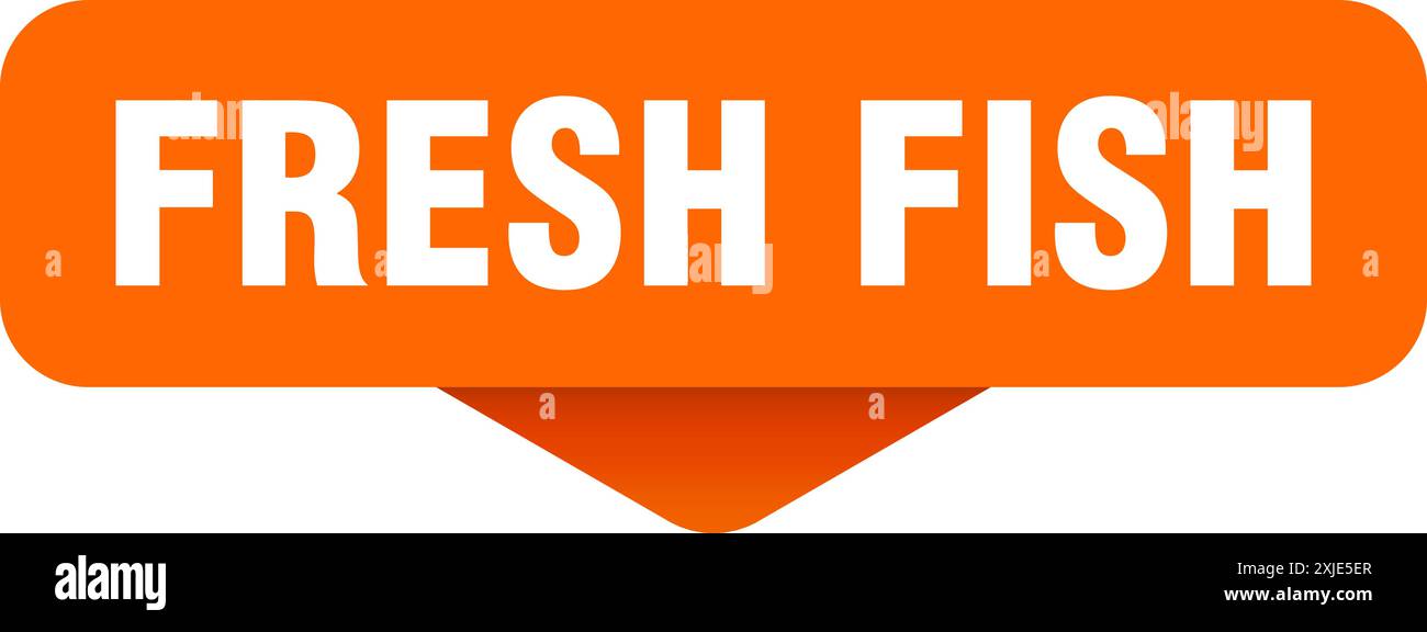 fresh fish sticker. fresh fish sign on transparent background ...