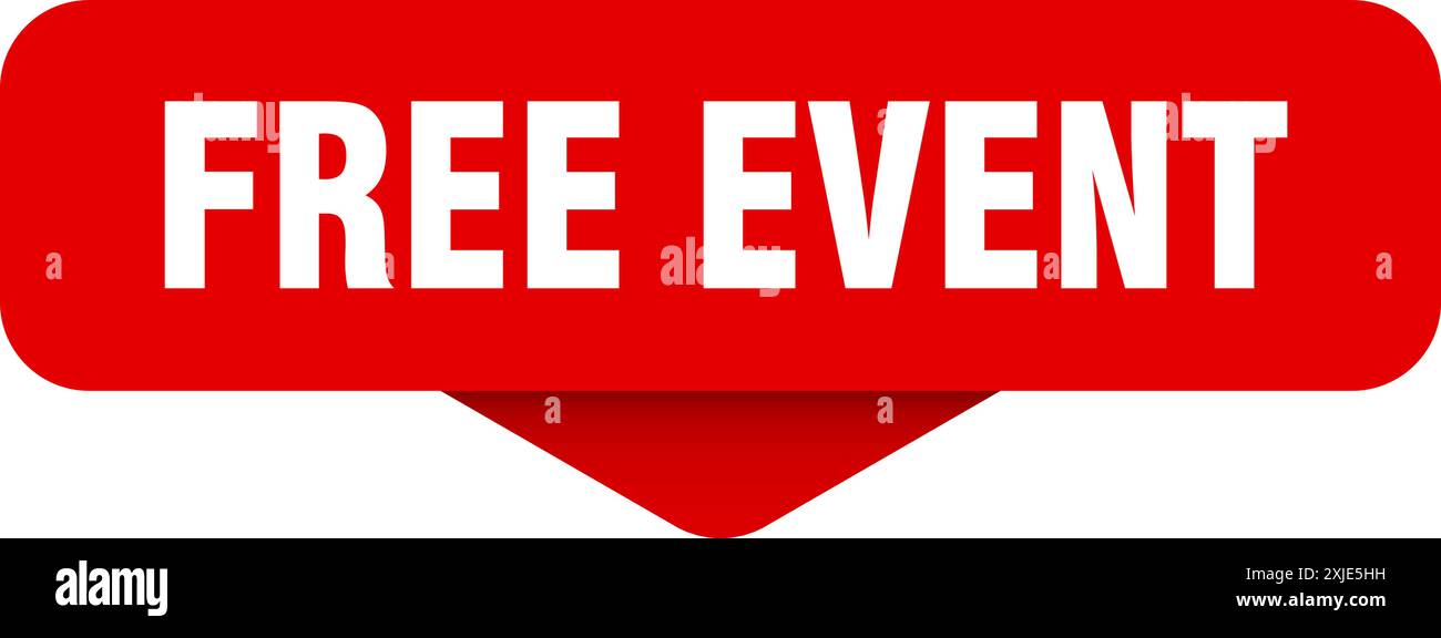 free event sticker. free event sign on transparent background ...