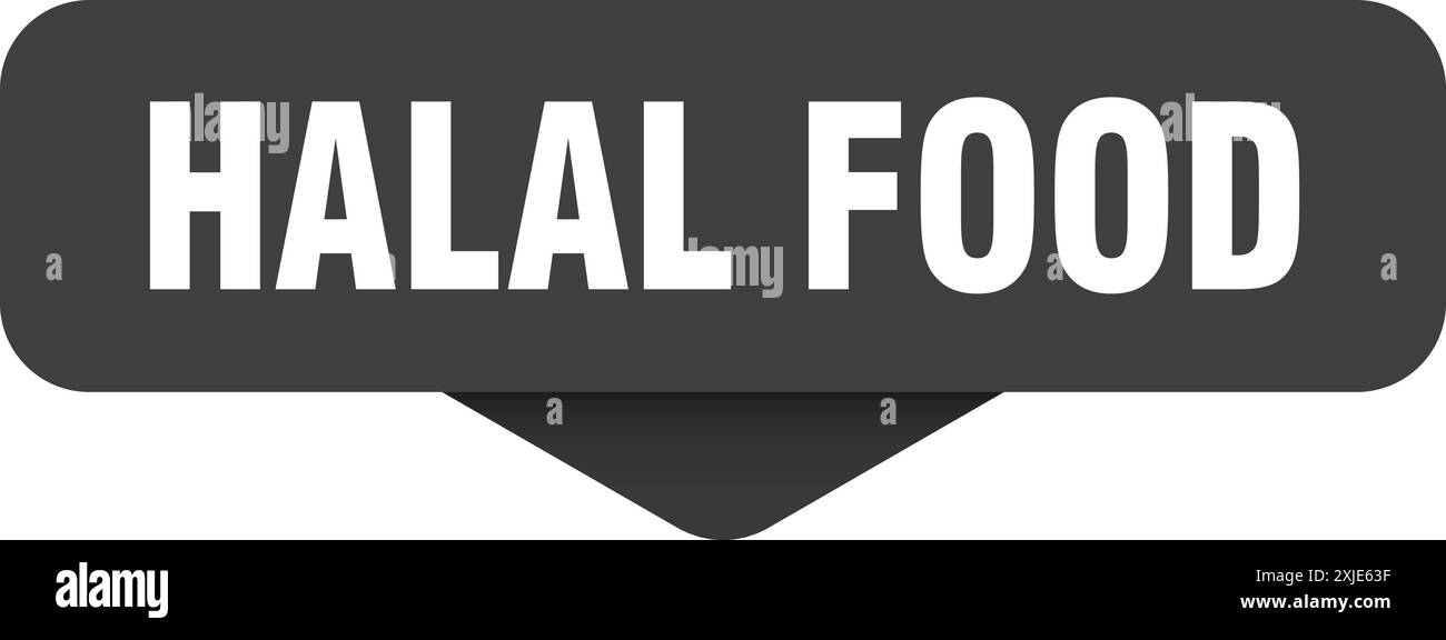 halal food sticker. halal food sign on transparent background ...