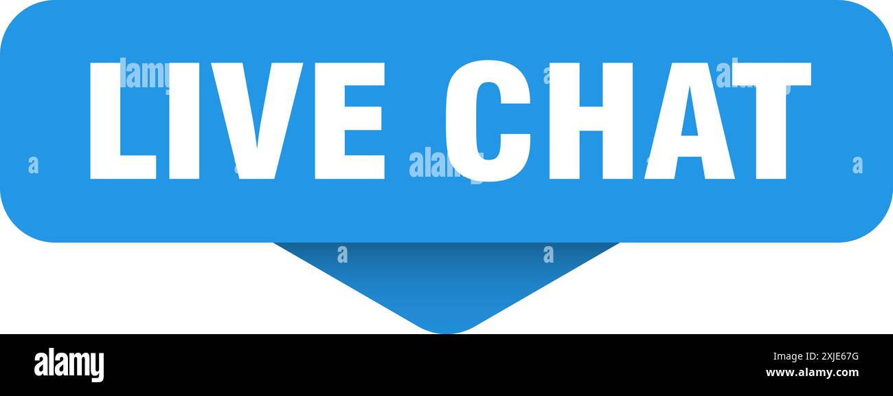 live chat sticker. live chat sign on transparent background ...