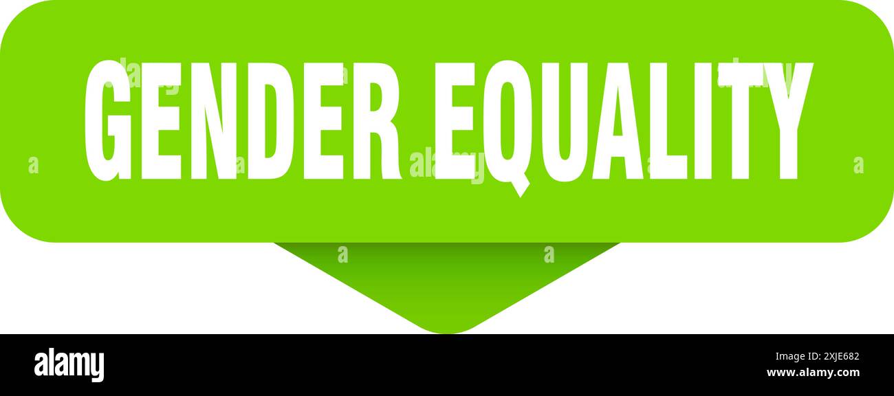 gender equality sticker. gender equality sign on transparent background ...