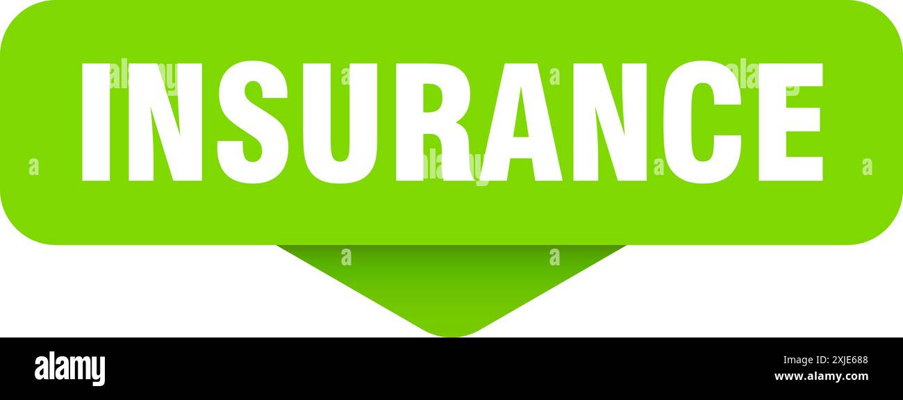 insurance sticker. insurance sign on transparent background ...