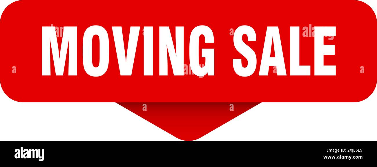 moving sale sticker. moving sale sign on transparent background ...