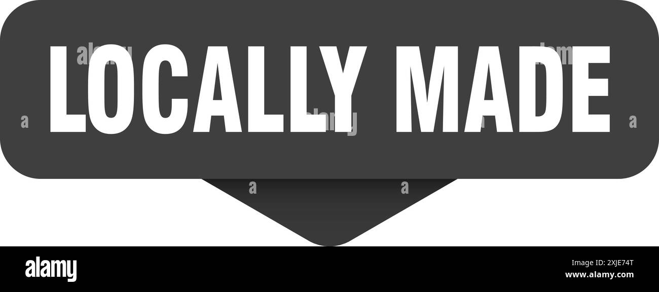 locally made sticker. locally made sign on transparent background ...