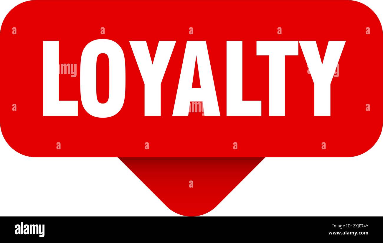 loyalty sticker. loyalty sign on transparent background. rectangular ...