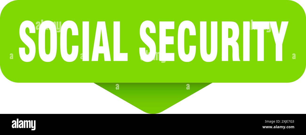 social security sticker. social security sign on transparent background ...