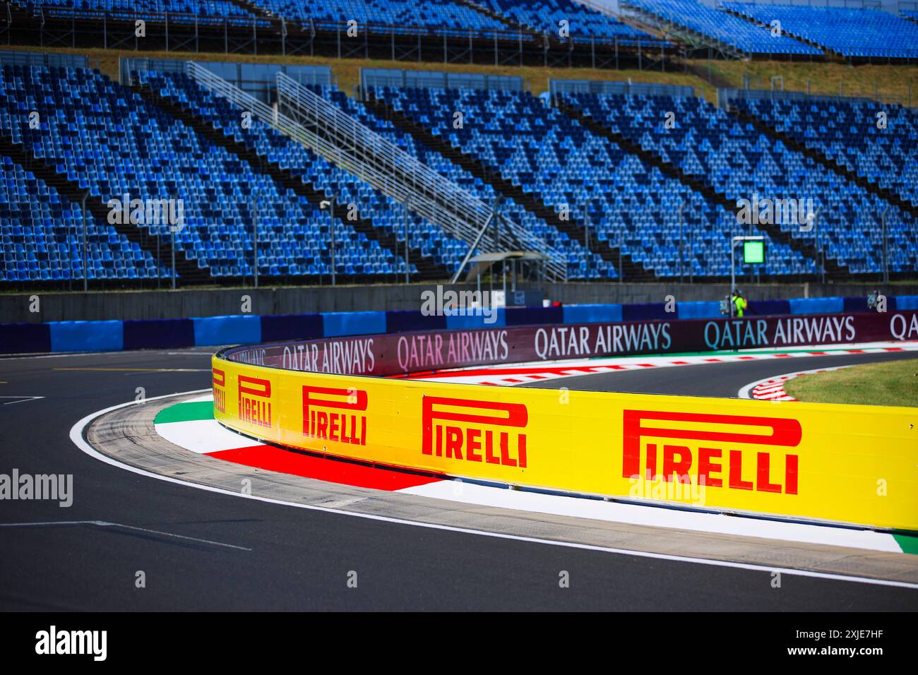 Budapest, Hongrie. 18th July, 2024. Last corner, track, piste ...
