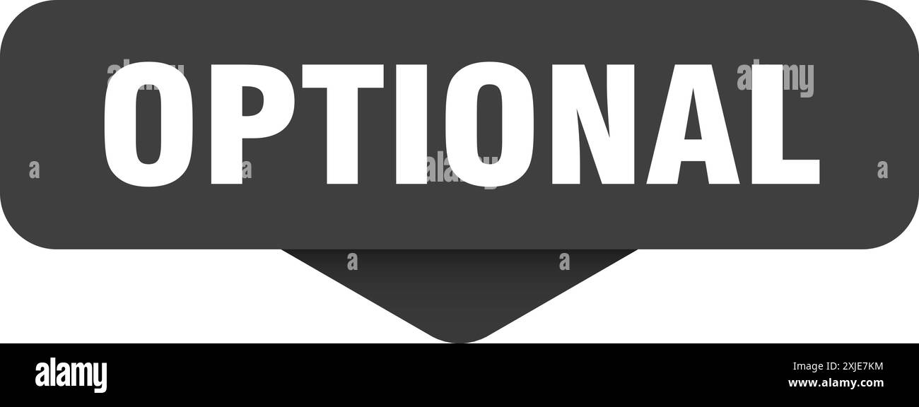 optional sticker. optional sign on transparent background. rectangular ...