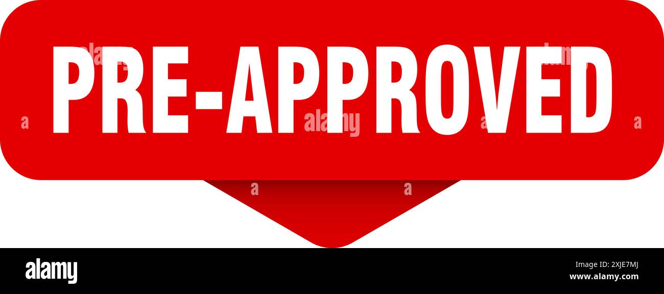 pre-approved sticker. pre-approved sign on transparent background ...