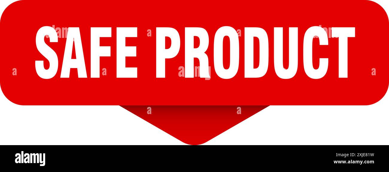 safe product sticker. safe product sign on transparent background ...