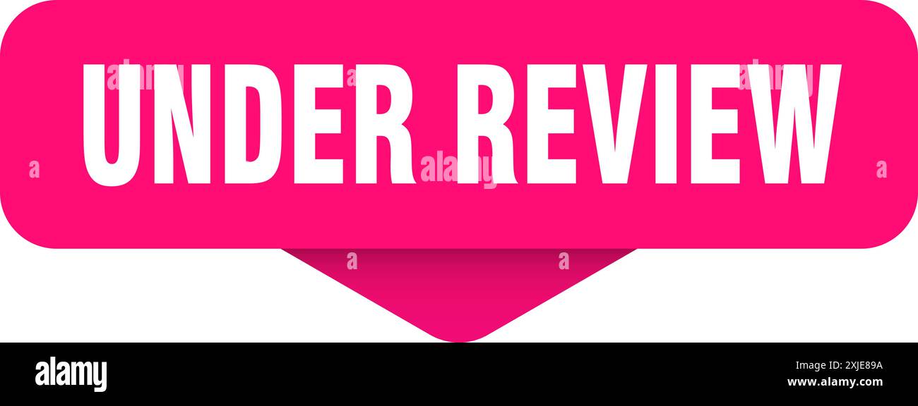 under review sticker. under review sign on transparent background ...