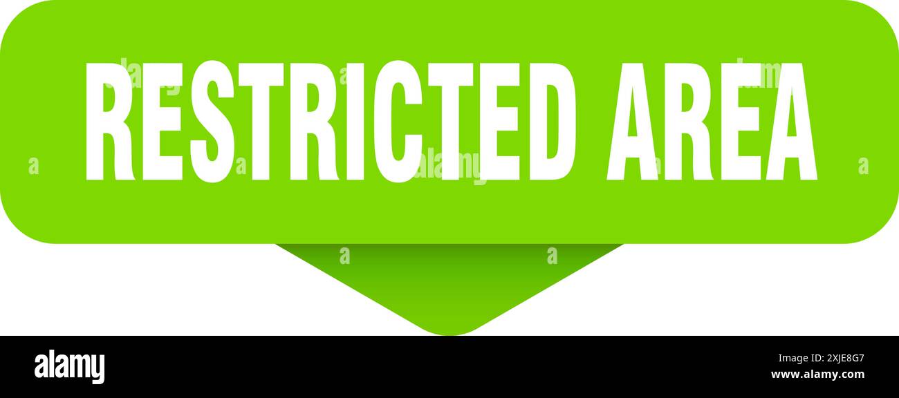 restricted area sticker. restricted area sign on transparent background ...