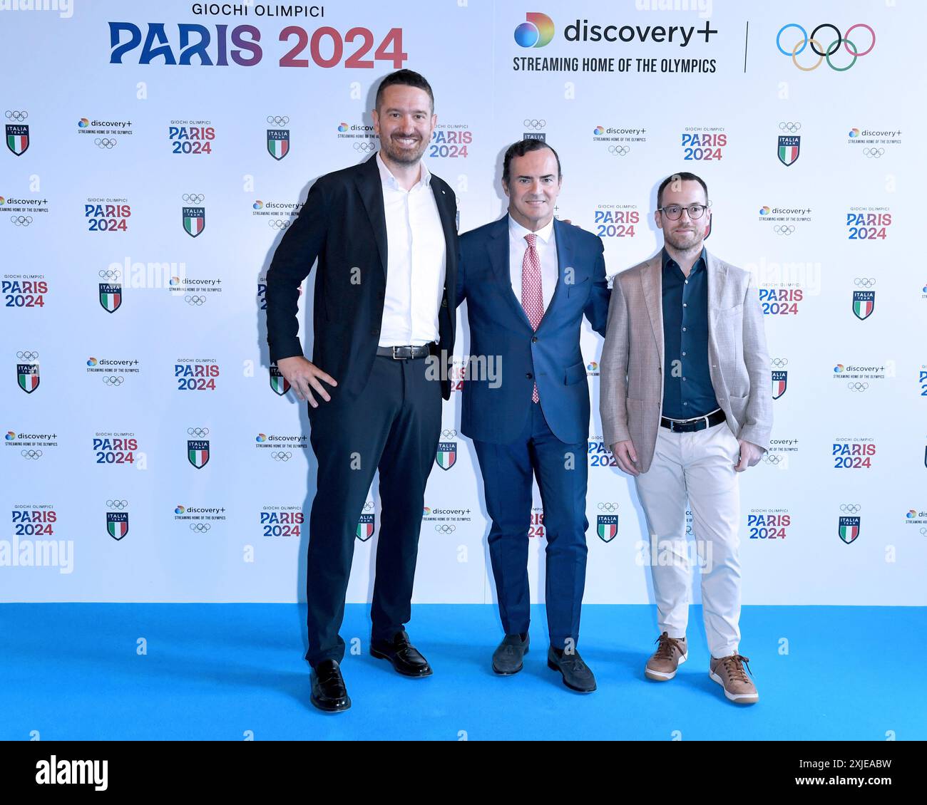 Milan, Photocall "Olympic Games PARIS 2024" streaming on Discovery ...