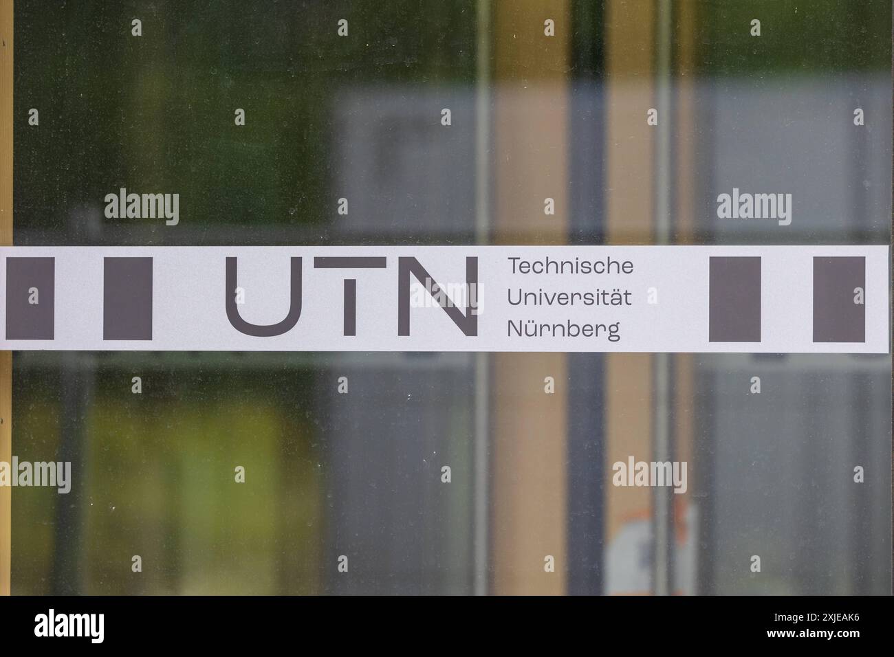 Technische Universität Nürnberg UTN Logo und Schriftzug auf dem neuen ...