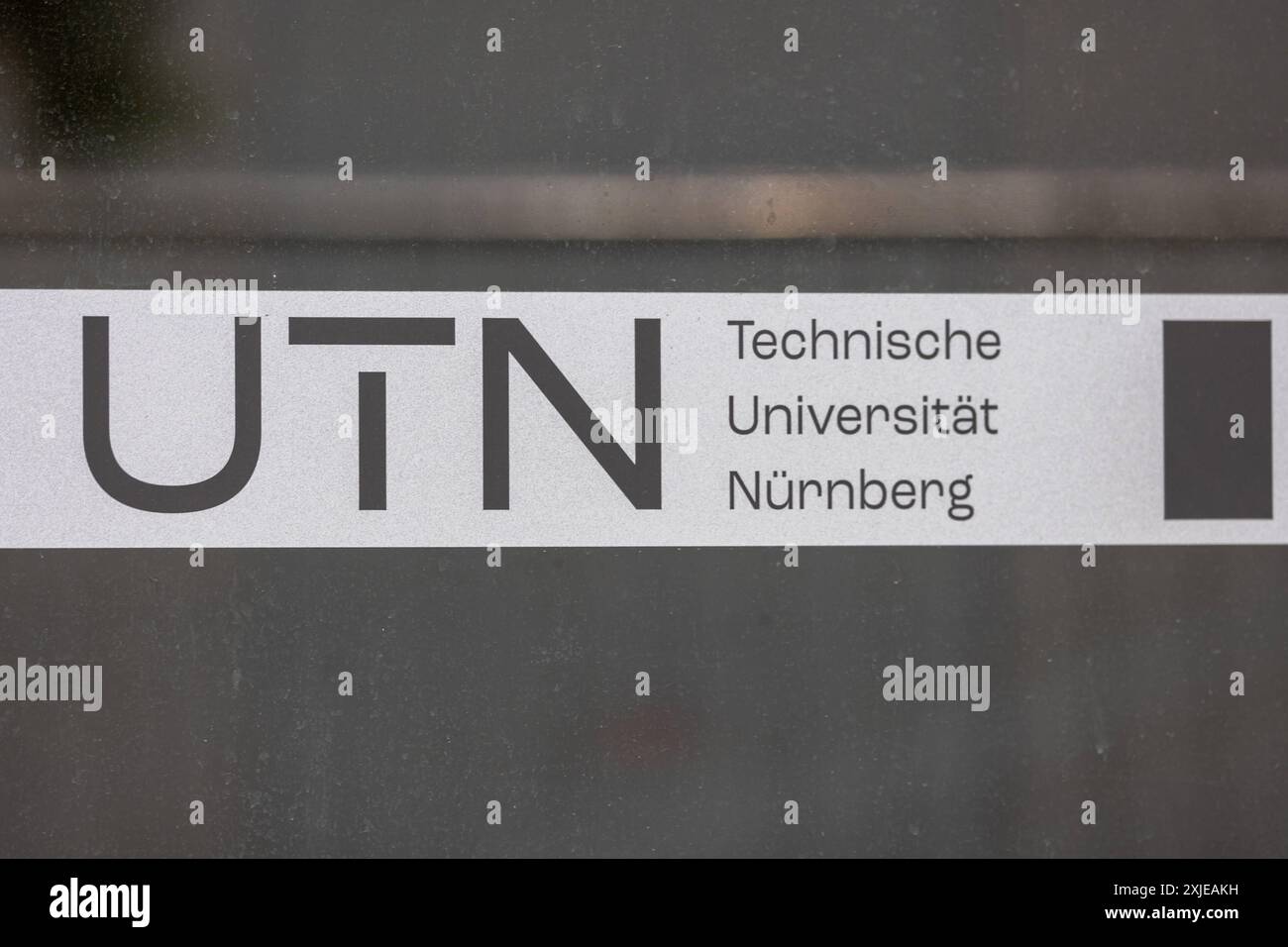 Technische Universität Nürnberg UTN Logo und Schriftzug auf dem neuen ...