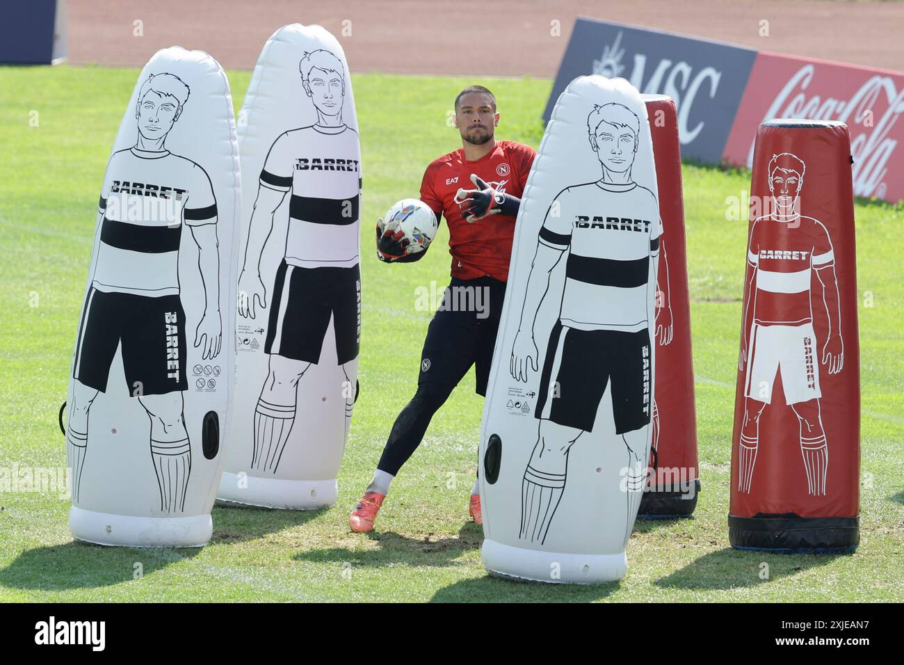 Napoli's Italian goalkeeper Elia Caprile during SSC Napoli's 2024-25 ...