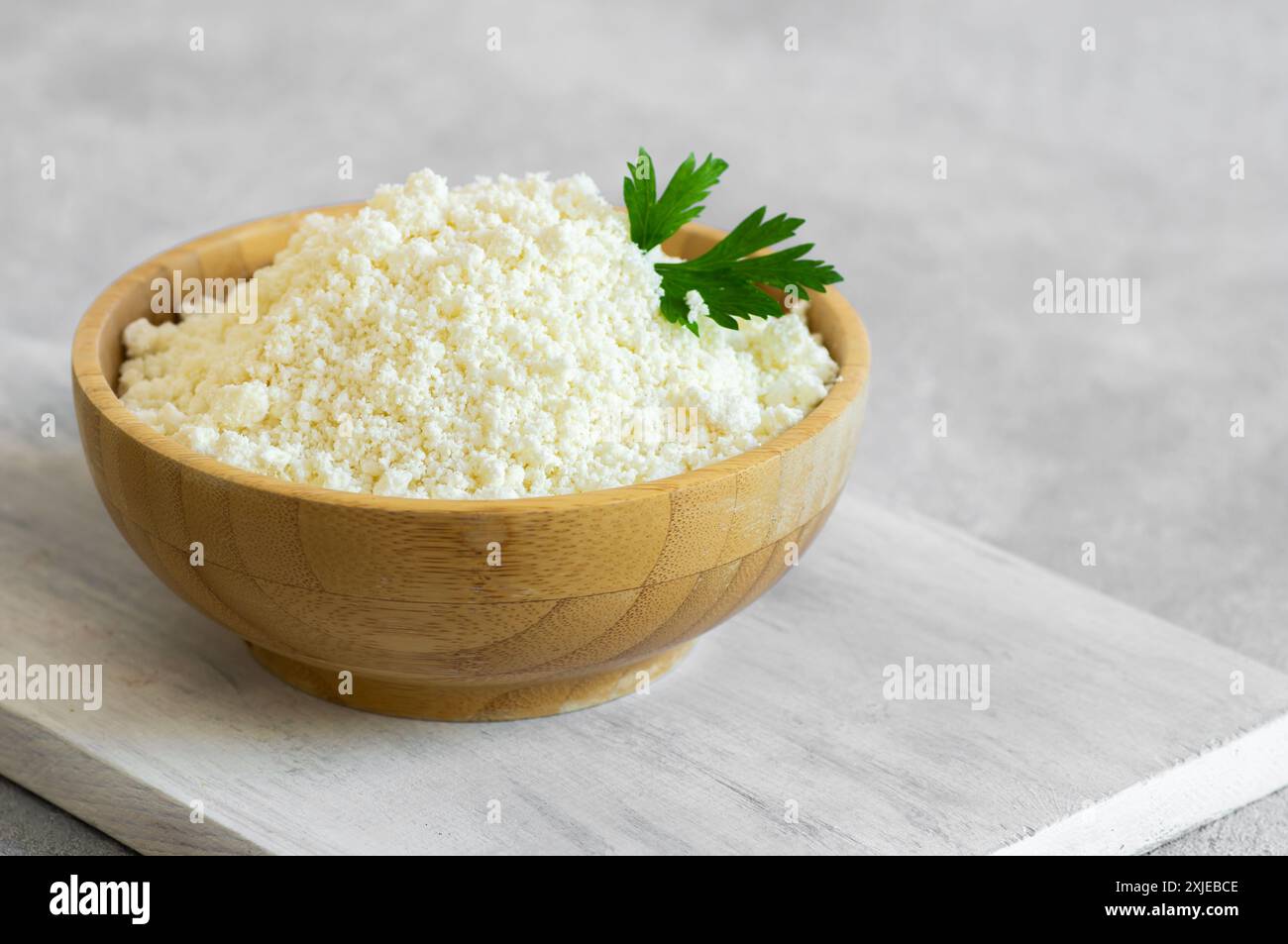 Turkish traditional homemade cottage curd cheese in bowl, healthy dairy ...