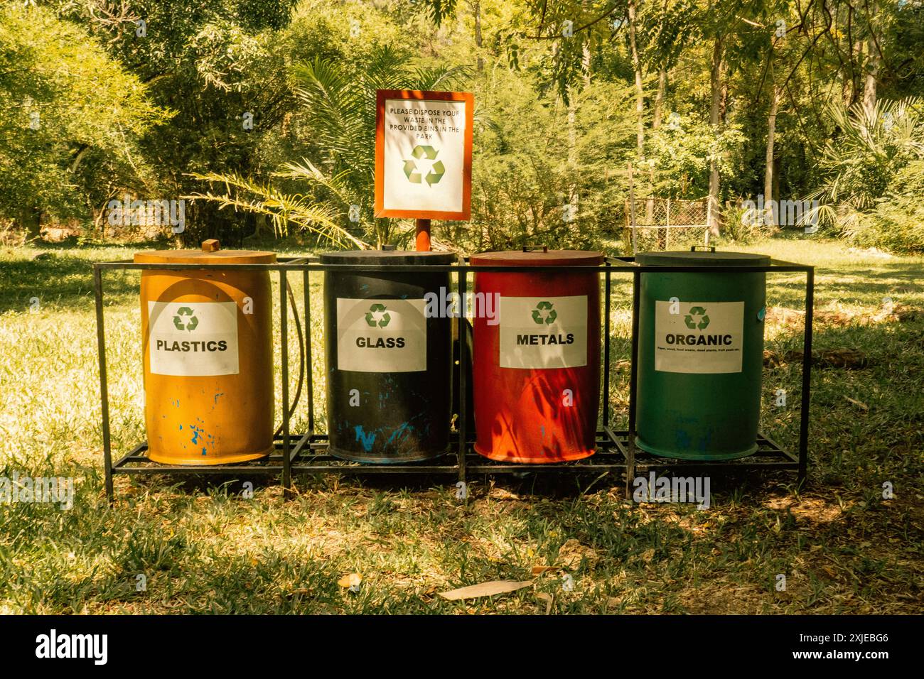 A waste recycling plant at Haller Park in Bamburi, Mombasa, Kenya Stock ...