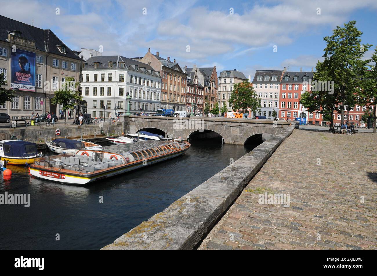 Copenhagen/ Denmark/18 July 2024/ Travelers boat ride canal tours ...