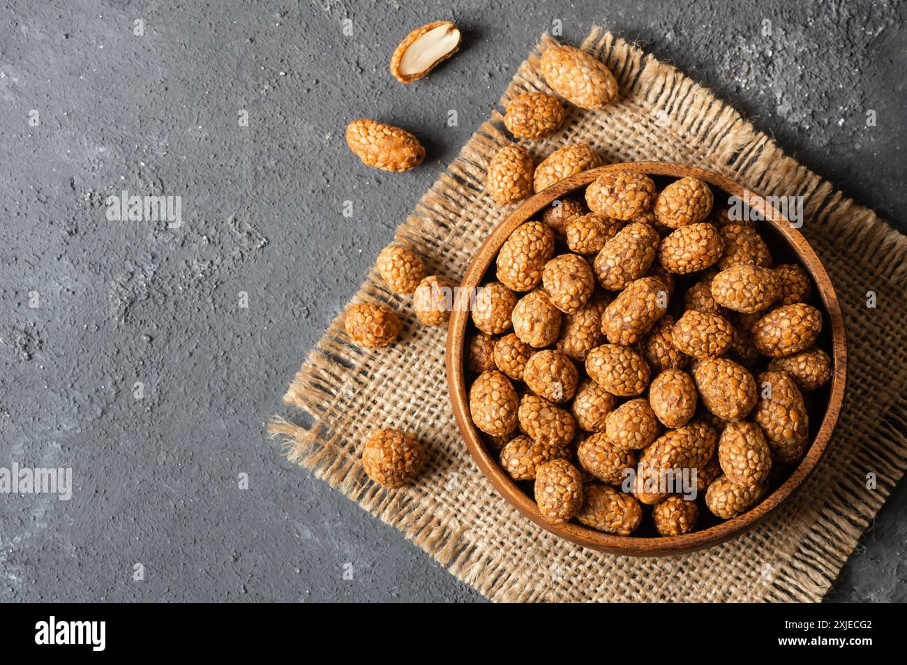 Sesame coated peanuts hi-res stock photography and images - Alamy