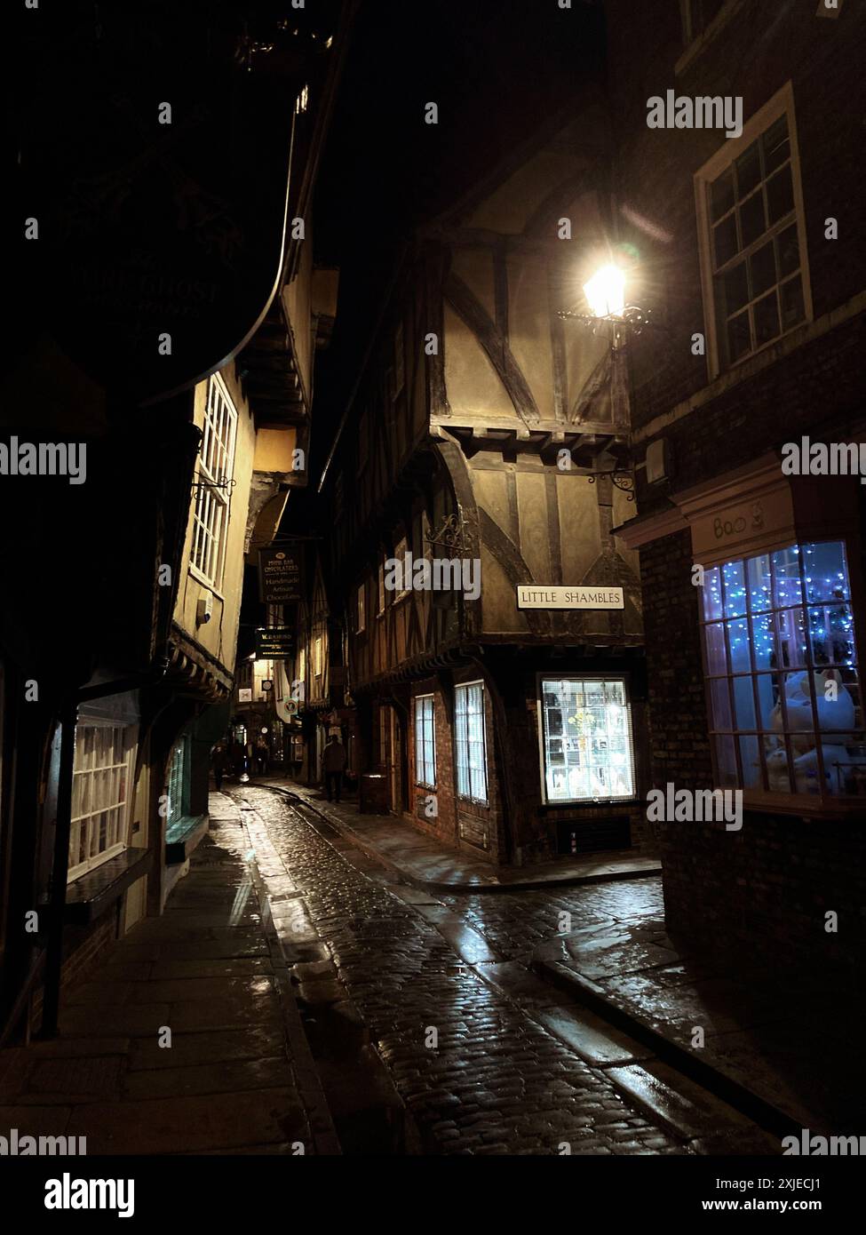The medieval narrow street of the Shambles and Little Shambles street ...