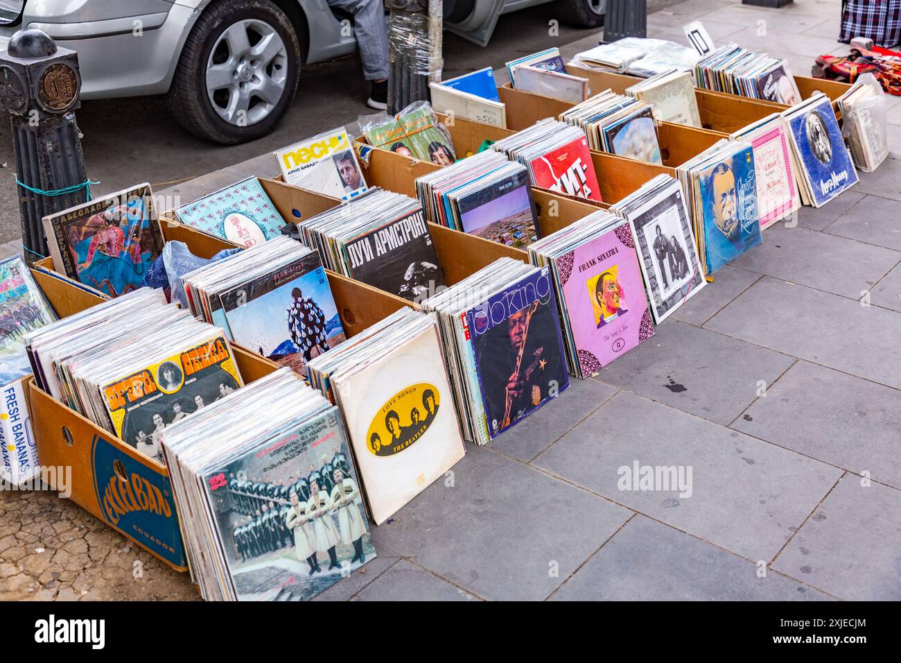 Tbilisi, Georgia - 20 JUNE, 2024: Second hand, vintage, collectable ...