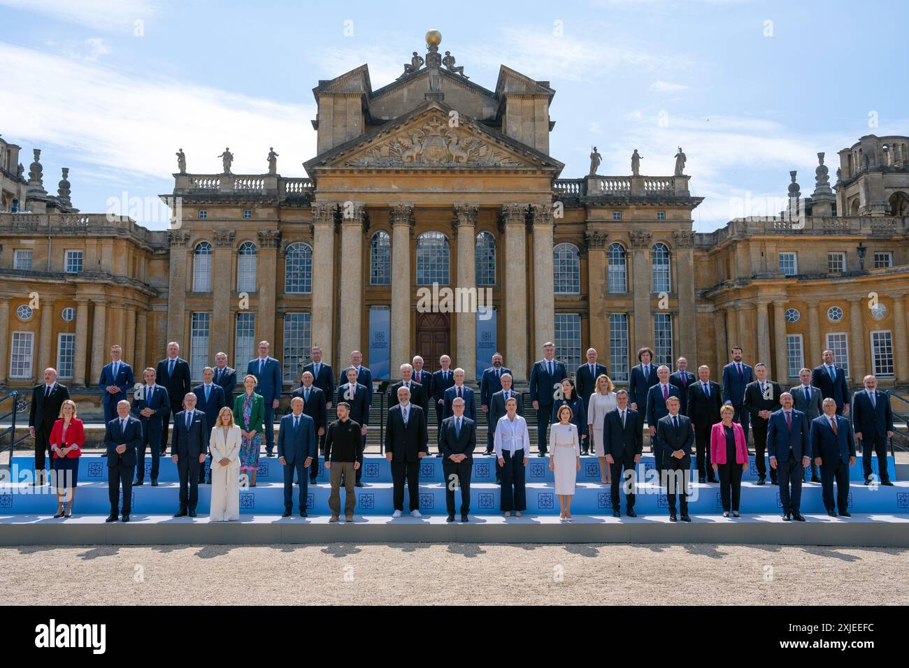 European leaders pose for a family photo at the European Political ...