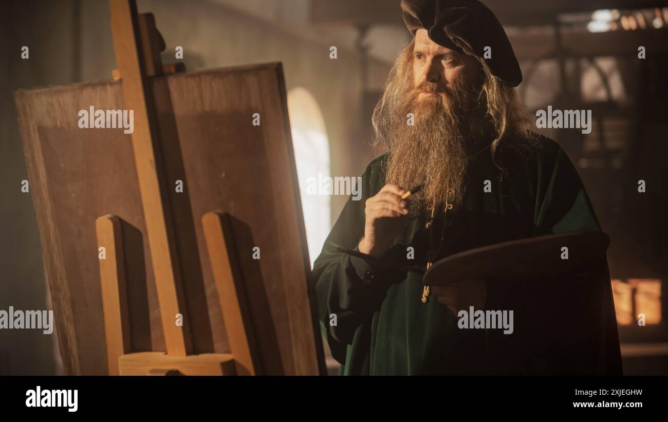 Medium Portrait of a Male Historical Figure Painting on Canvas in his ...