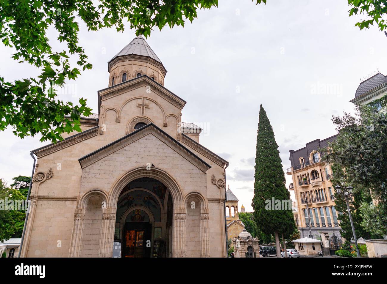 Tbilisi, Georgia - 21 JUNE, 2024: The Kashveti Church of St. George is ...