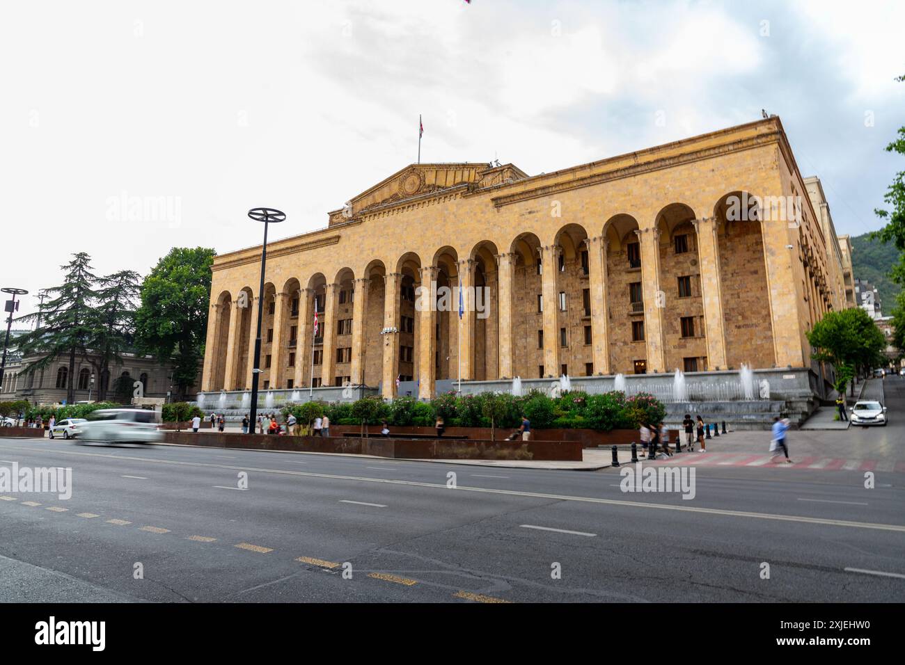 Tbilisi, Georgia - 20 JUNE, 2024: The Parliament of Georgia Building is ...