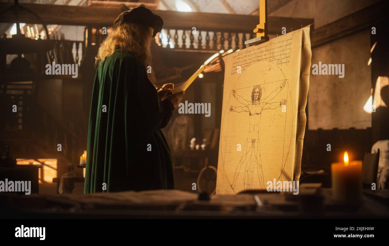 The Blend of Art and Science: Documentary Shot of Leonardo Da Vinci ...