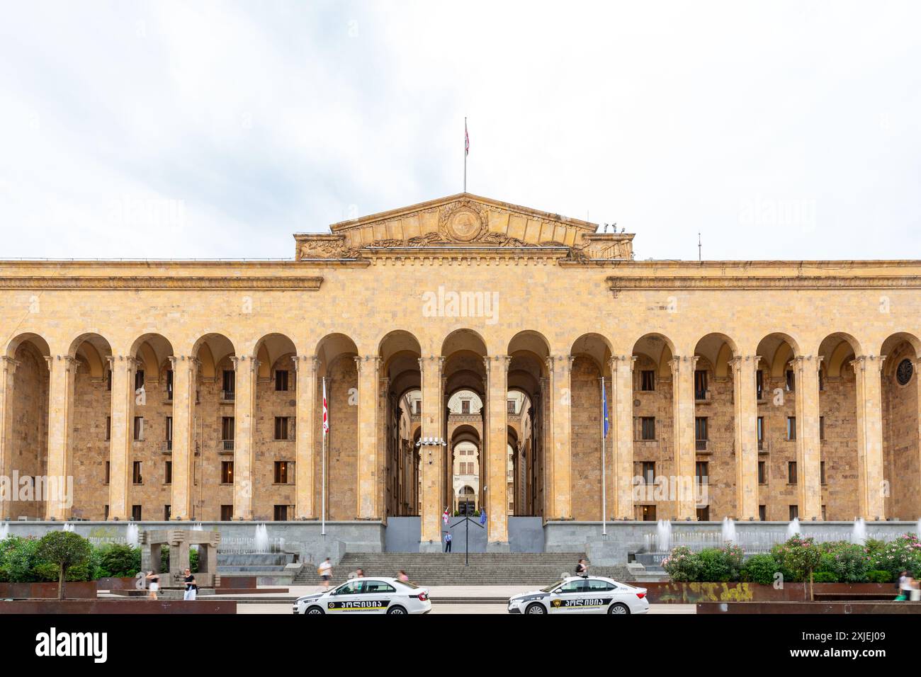 Tbilisi, Georgia - 20 JUNE, 2024: The Parliament of Georgia Building is ...