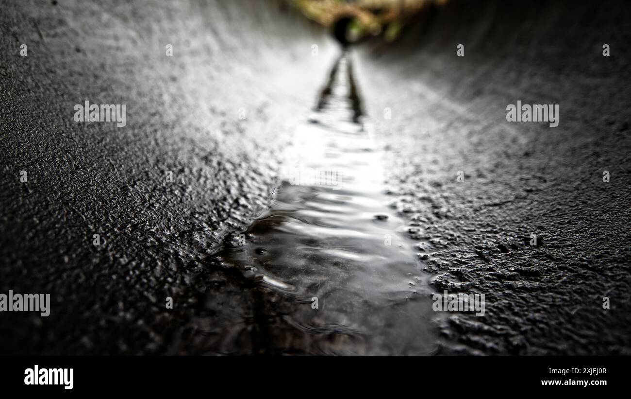 Drainage system outflow (General pipe), inside the drainage pipe Stock ...