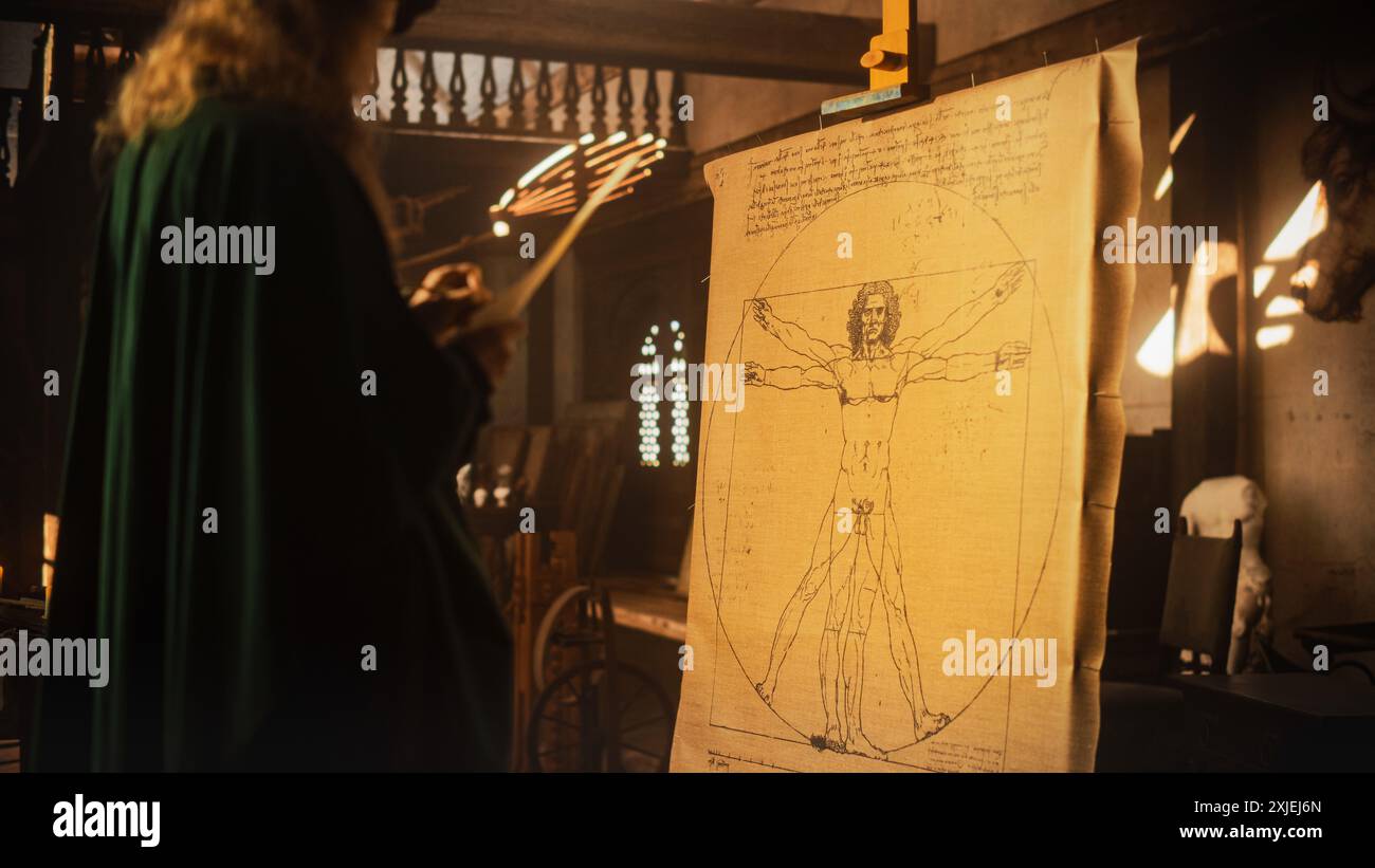 The Blend of Art and Science: Documentary Shot of Leonardo Da Vinci ...