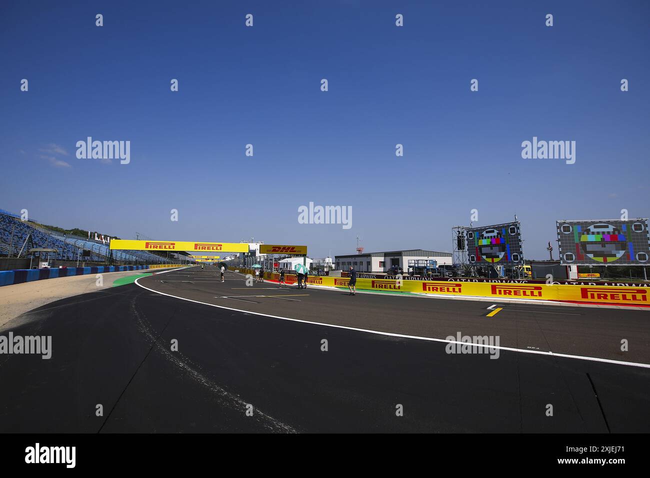 Mogyorod, Hungary, 18/07/2024, Last corner track, piste, illustration ...