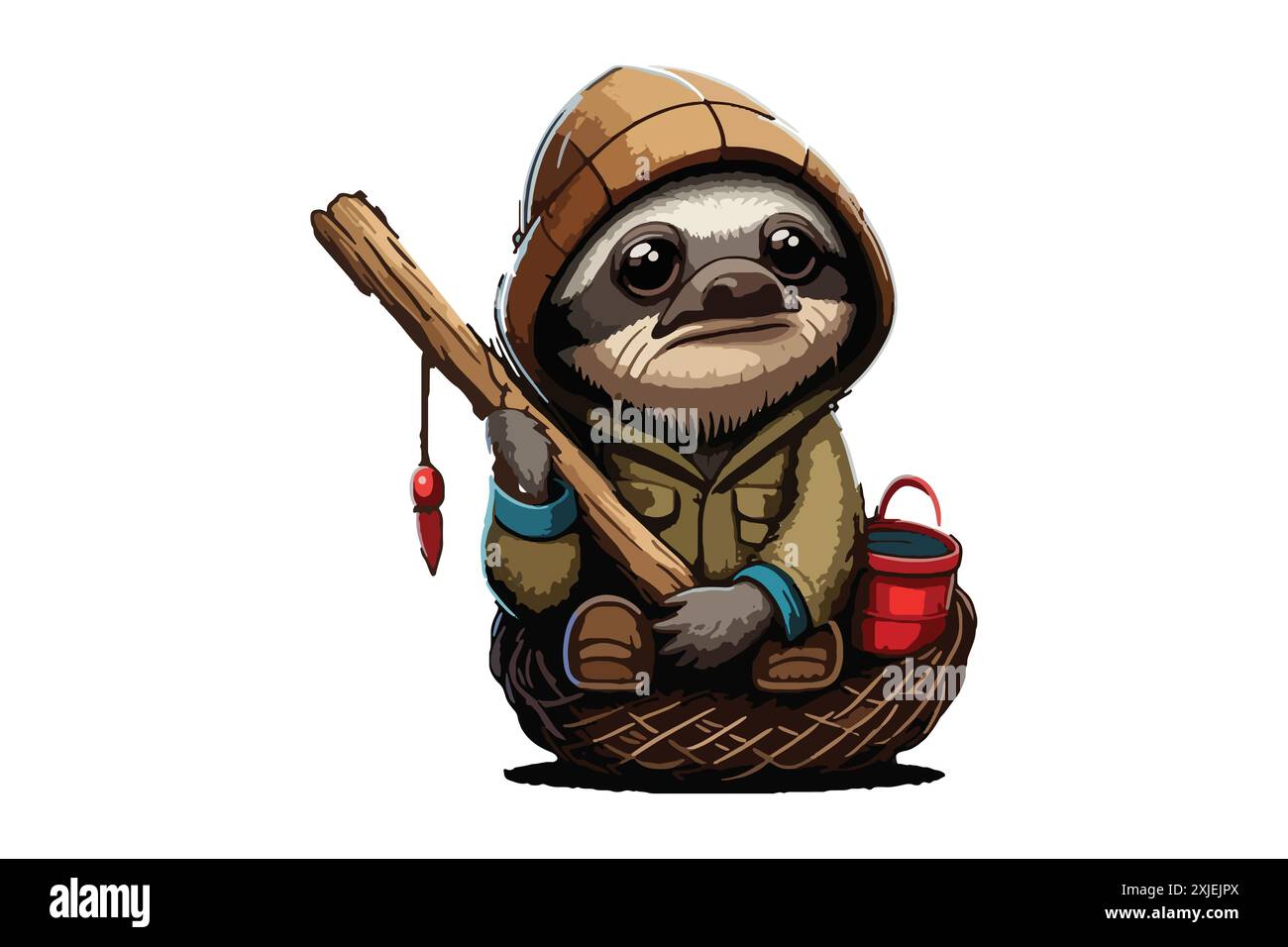 Sloth endangered species Stock Vector Images - Alamy