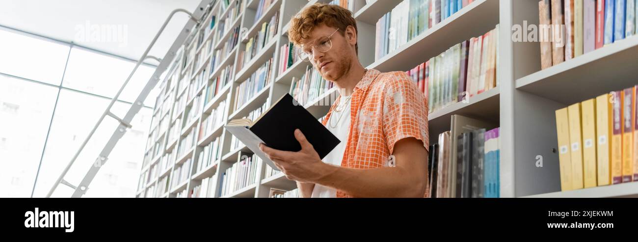 Studying alone in library hi-res stock photography and images - Alamy