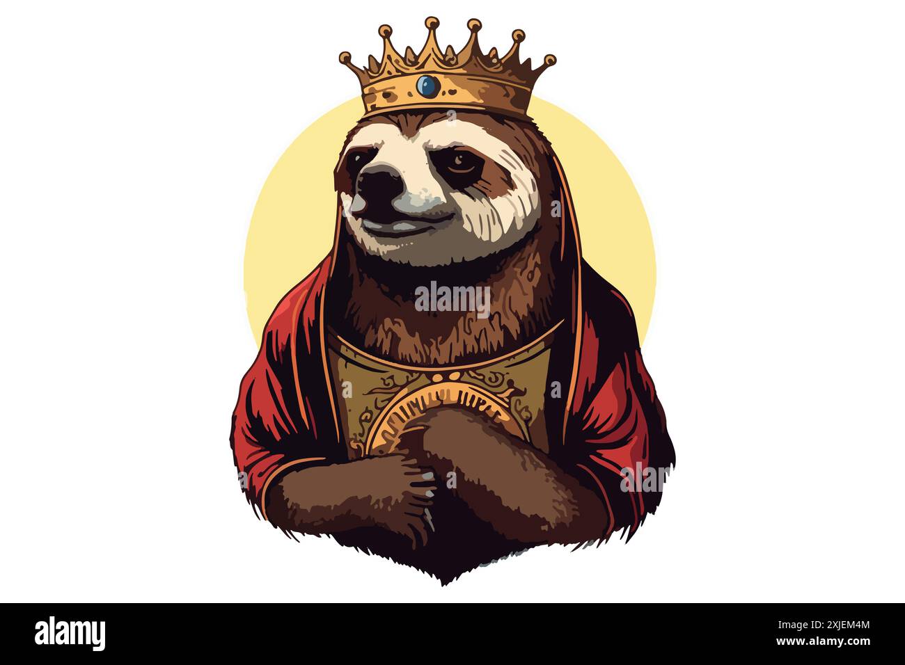 Sloth endangered species Stock Vector Images - Alamy