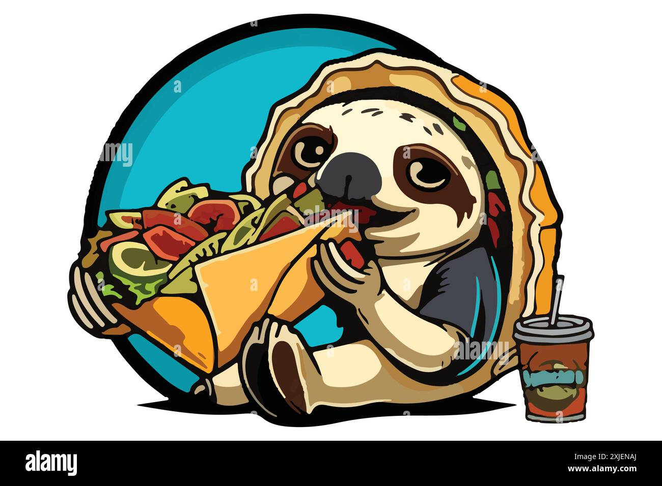 Wildlife eating tropical rainforest Cut Out Stock Images & Pictures - Alamy