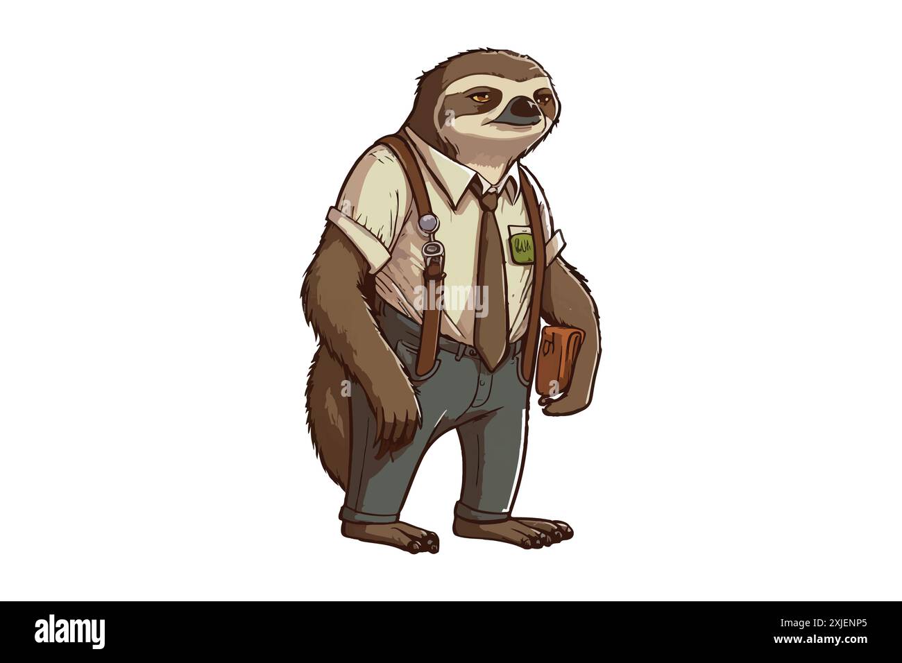 Sloth Full Body Cartoon Vector Stock Vector Image & Art - Alamy