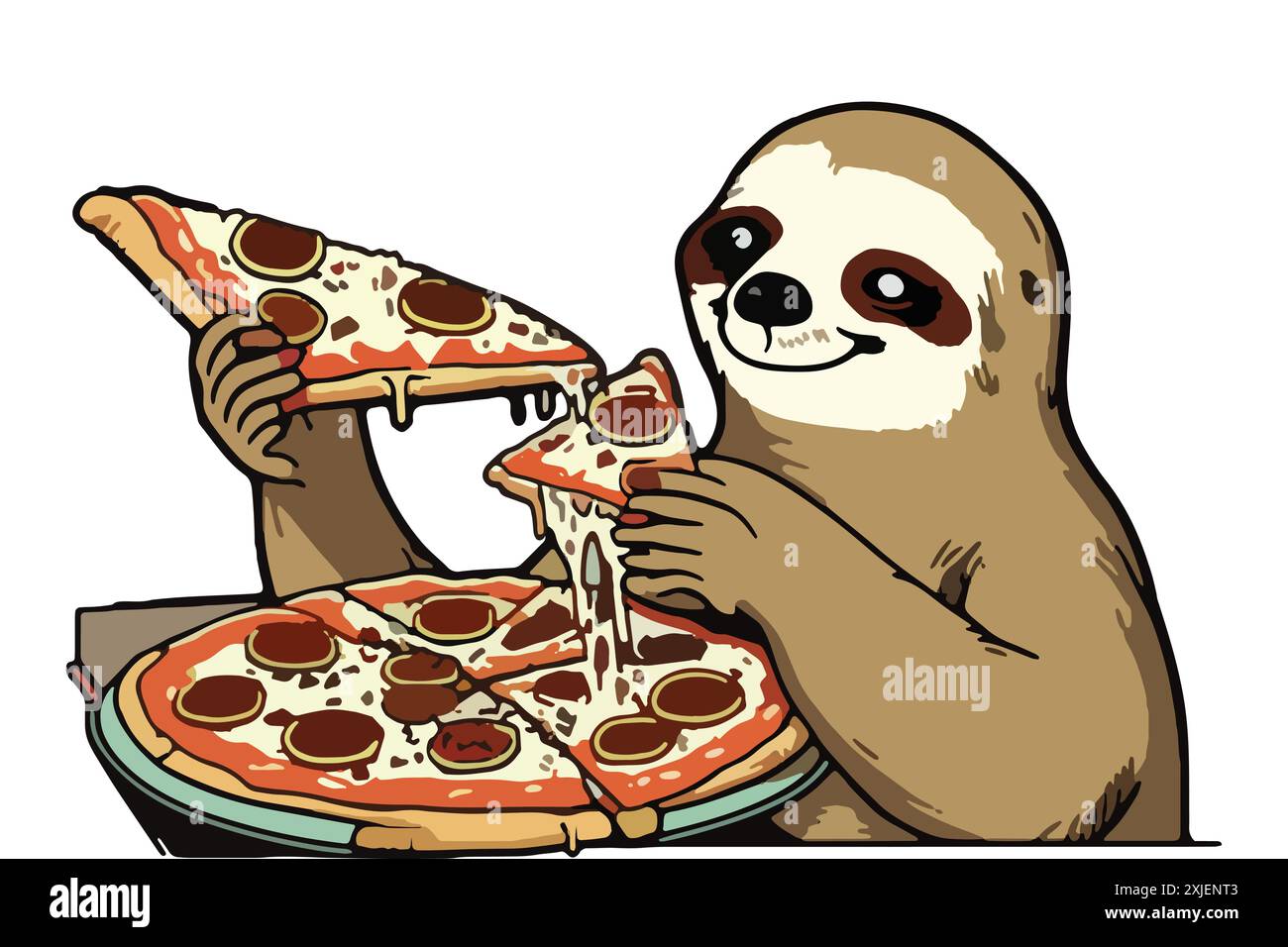 Pizza themed design Stock Vector Images - Alamy