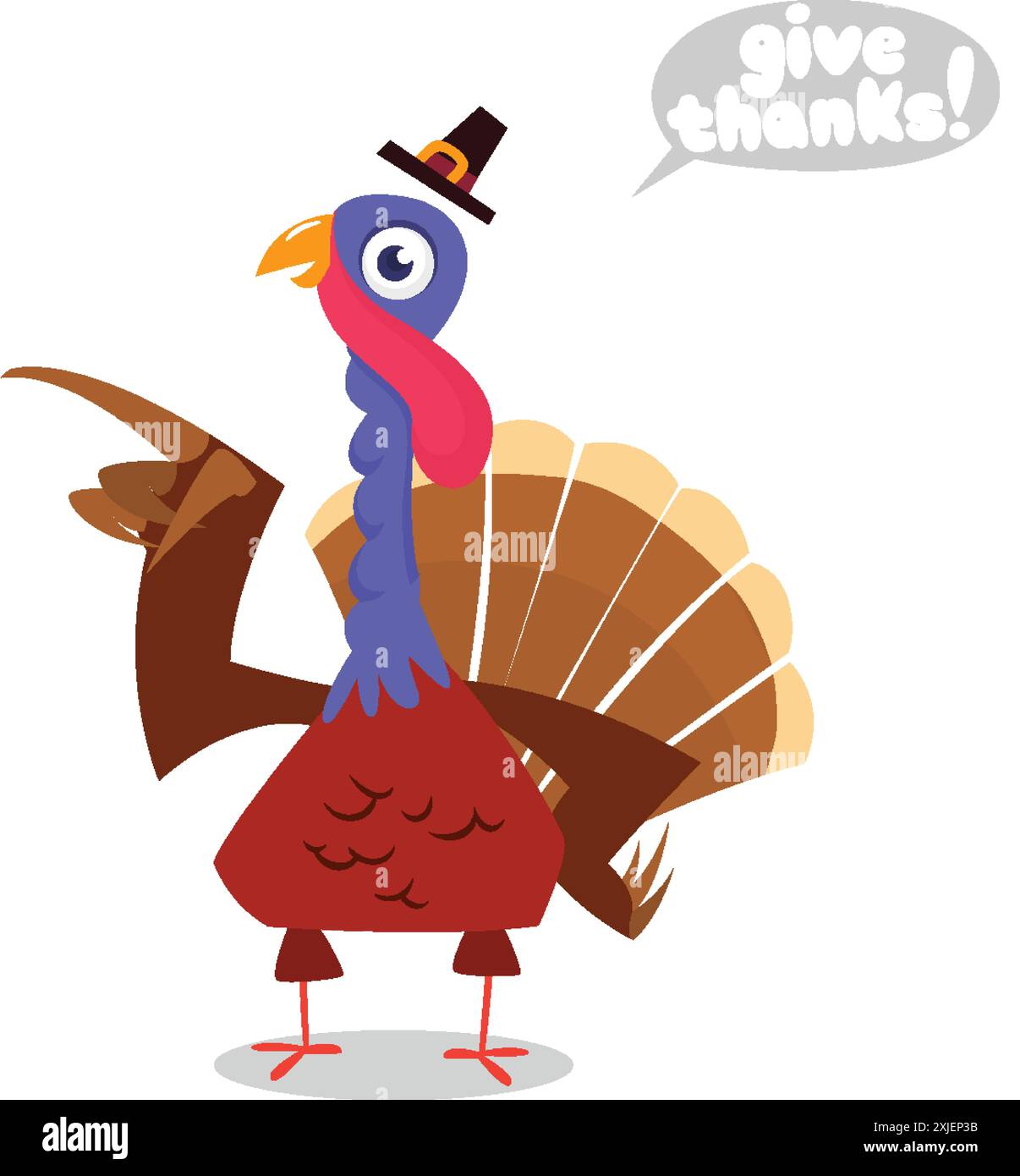 Cartoon happy cute thanksgiving turkey bird. Design for Thanksgiving ...