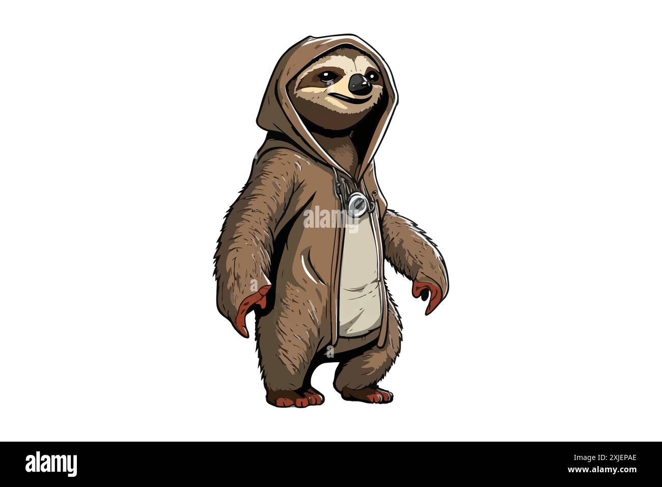 Sloth Full Body Cartoon Vector Stock Vector Image & Art - Alamy