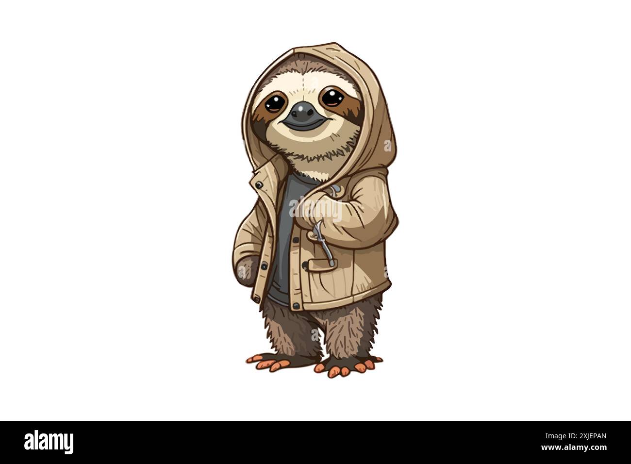 Sloth Full Body Cartoon Vector Stock Vector Image & Art - Alamy