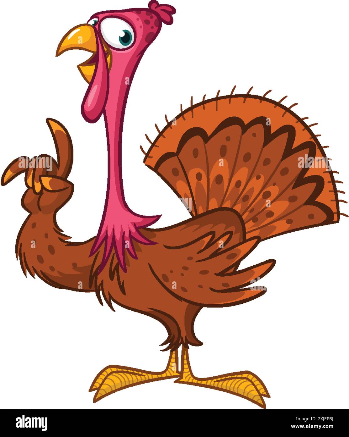 Cartoon happy cute thanksgiving turkey bird. Design for Thanksgiving ...