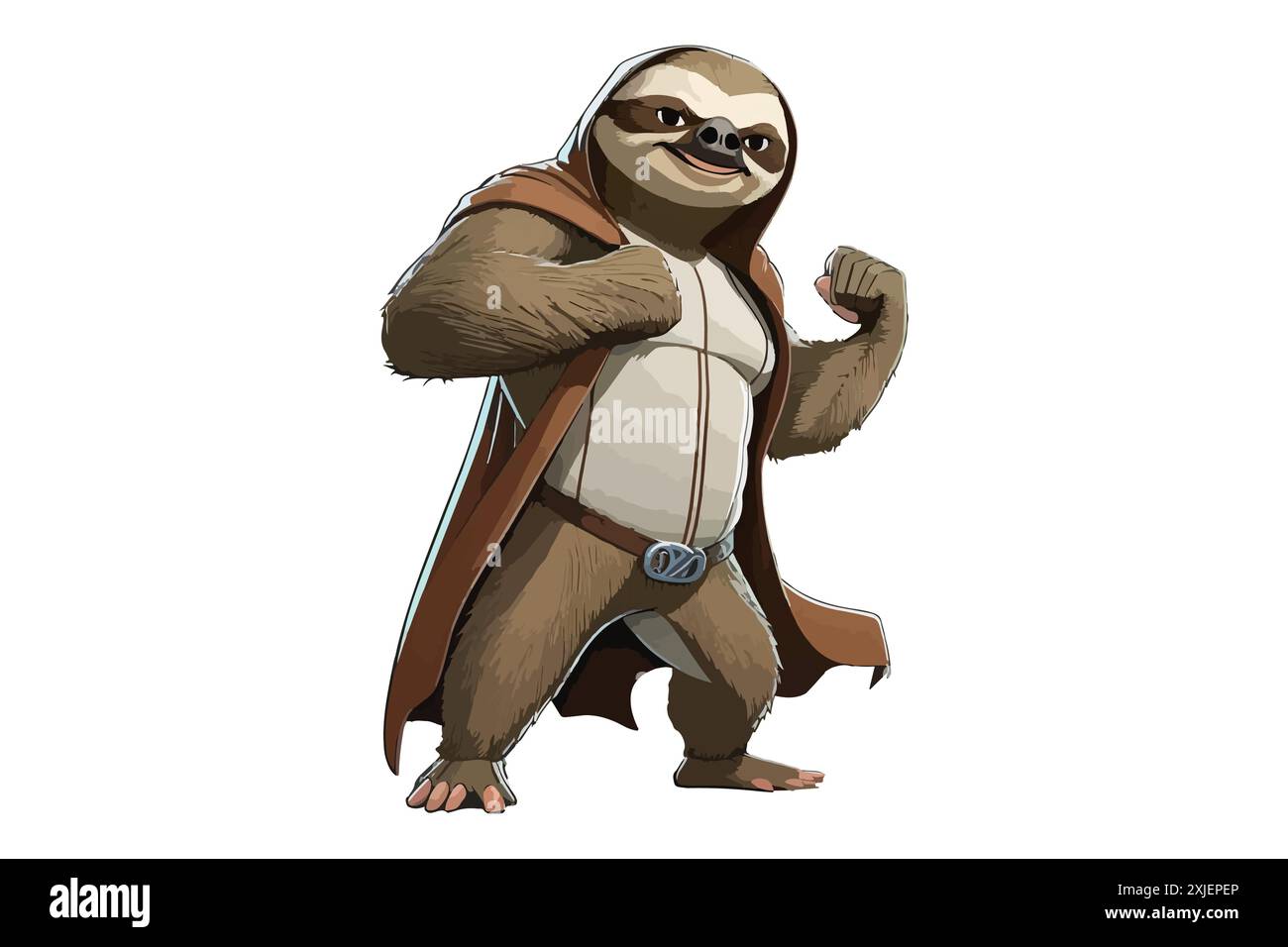 Sloth Full Body Wearing Plaid Shirt Stock Vector Image & Art - Alamy