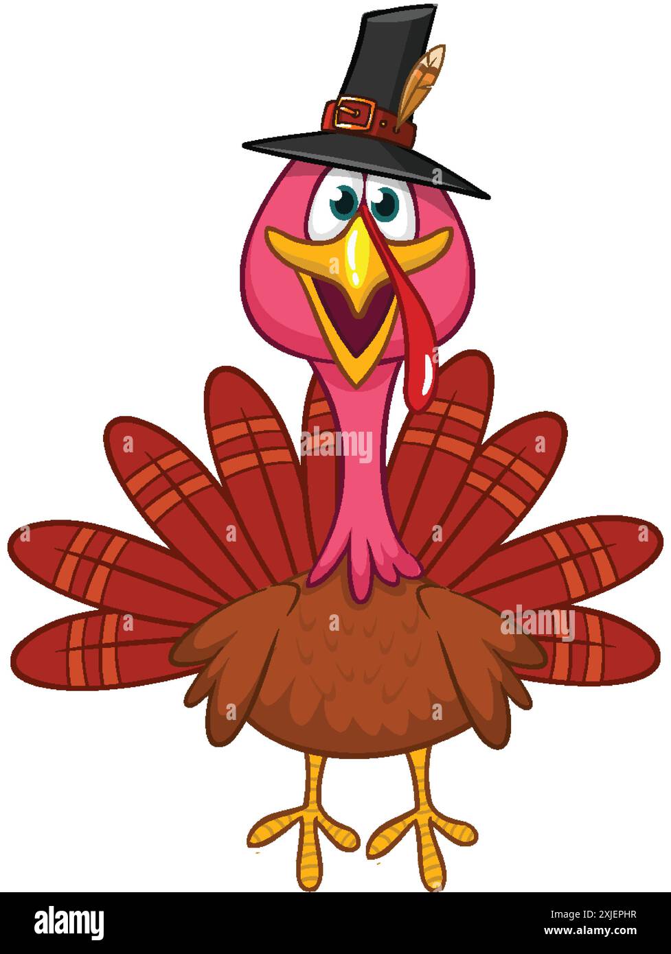 Cartoon happy cute thanksgiving turkey bird. Design for Thanksgiving ...