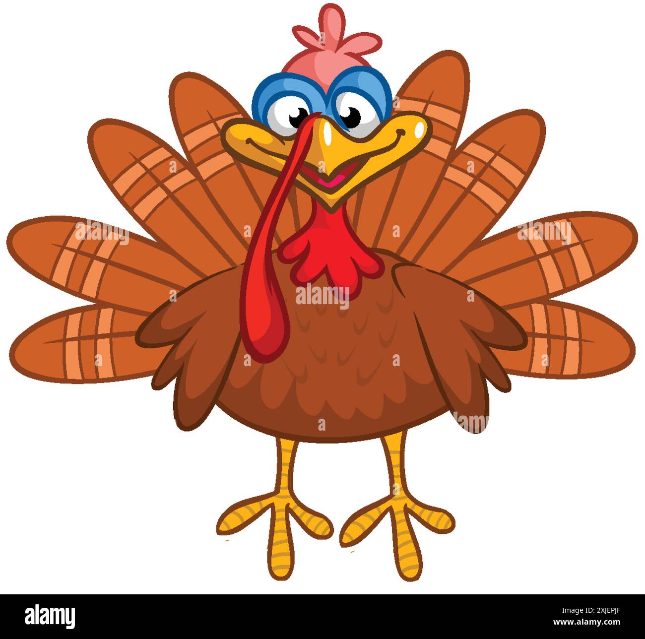 Cartoon happy cute thanksgiving turkey bird. Design for Thanksgiving ...