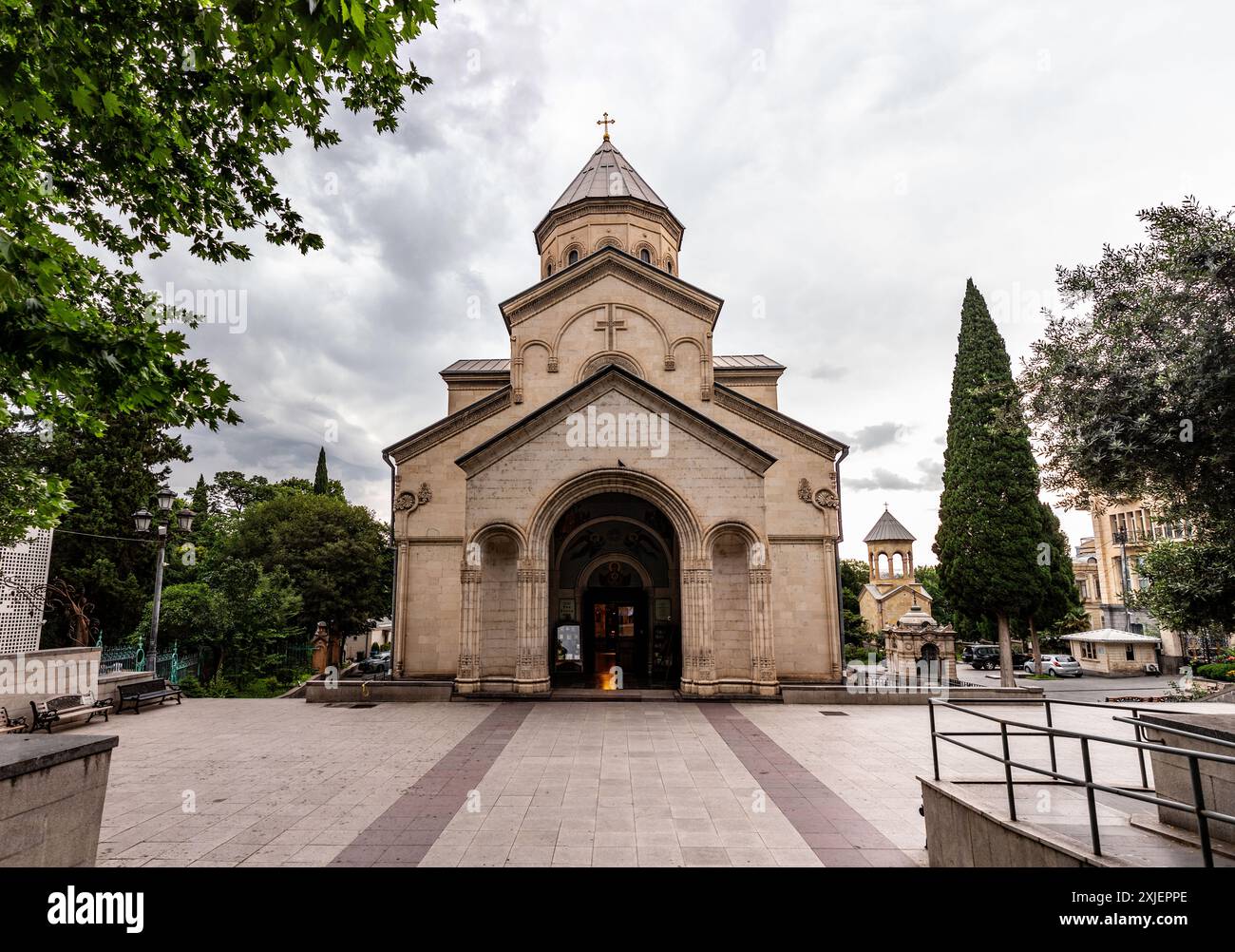 Tbilisi, Georgia - 21 JUNE, 2024: The Kashveti Church of St. George is ...